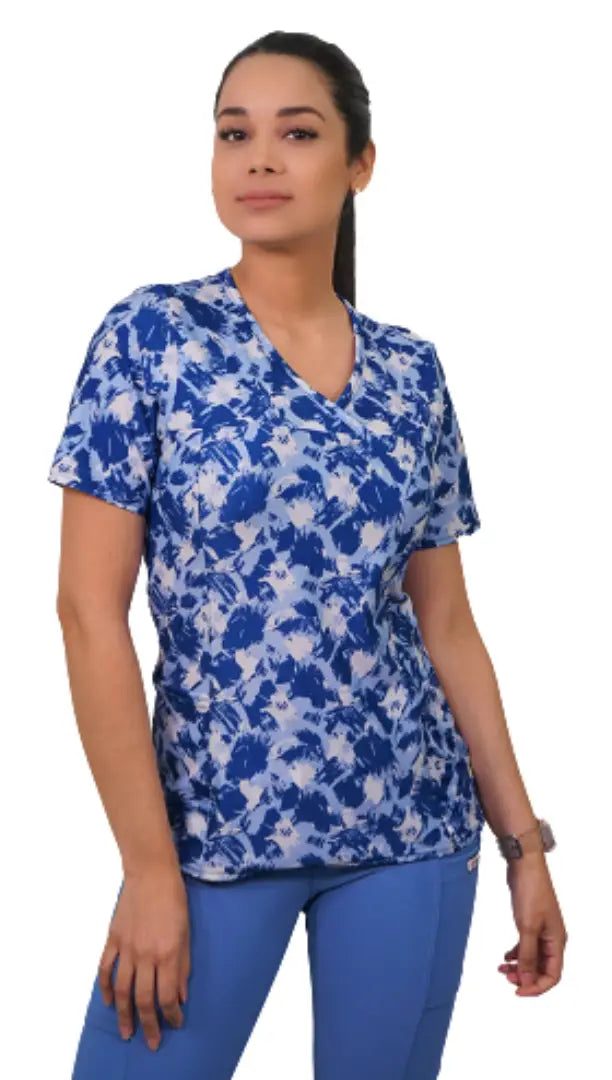 Polera Lycra Celeste Ripholia 2387