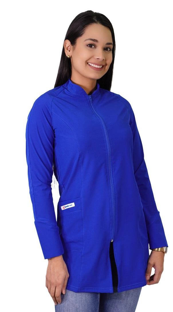 Bata Clinica Mujer Antifluidos Azul Rey