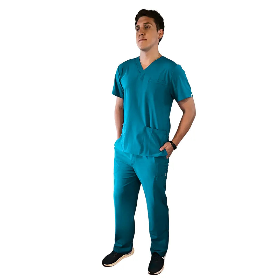 Conjunto Antifluido Hombre Turquesa Modelo Madrid