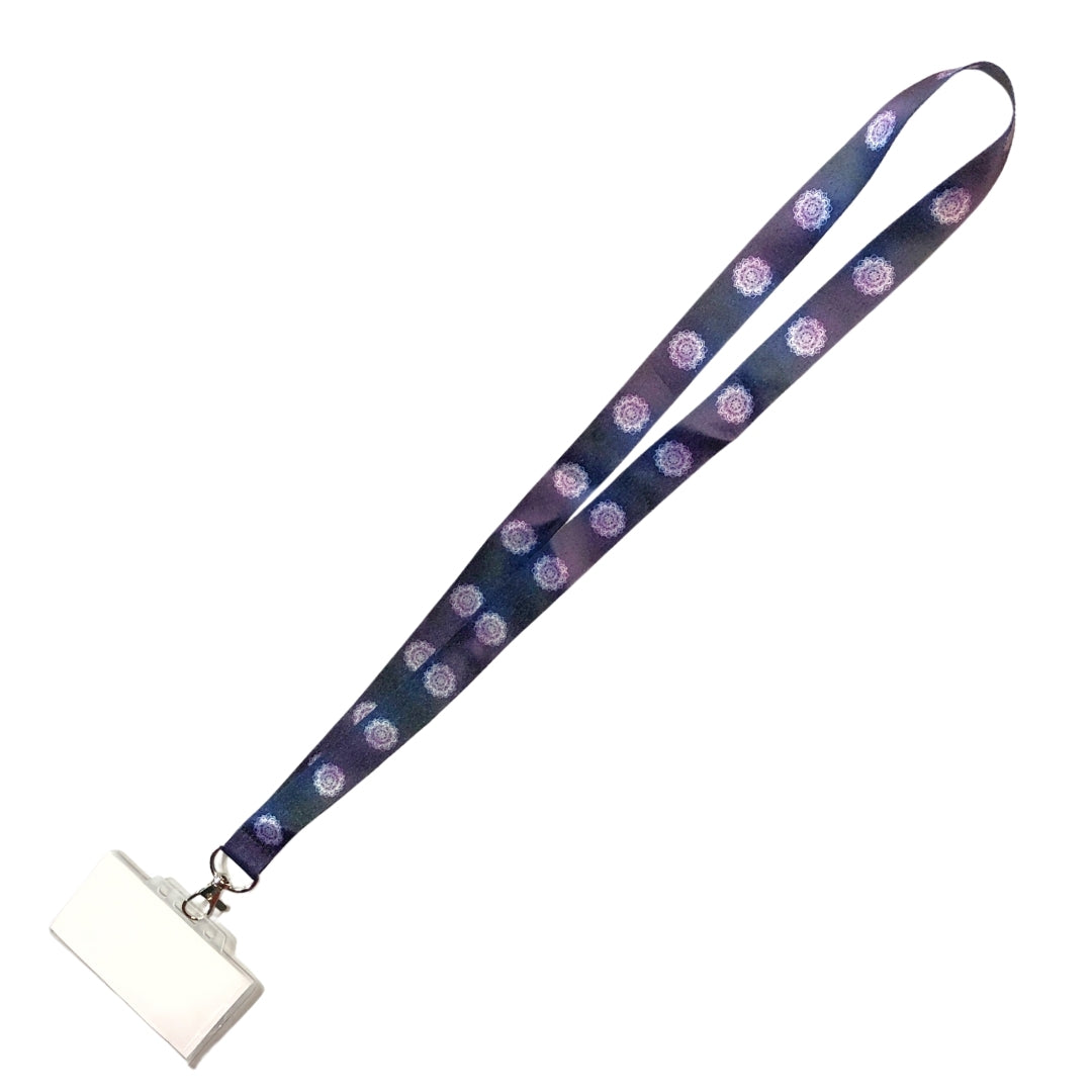 LANYARD FLORES AZUL MARINO LP0802 | Medical Store SpA