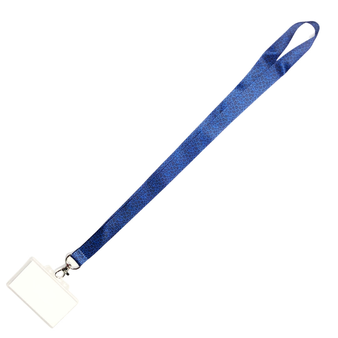 LANYARD AZUL MARINO ANIMAL PRINT LEOPARDO LP0201 | Medical Store SpA